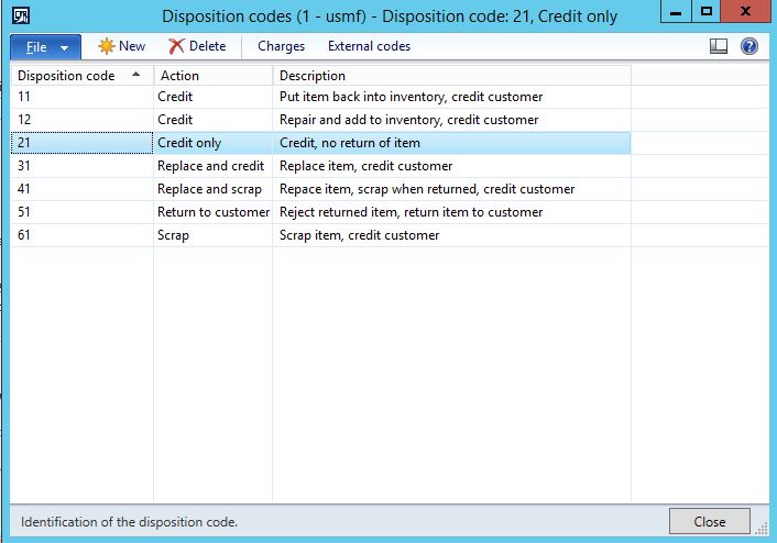 Credit only Disposition code – Dynamics AX Blog by Vamsi Pranith