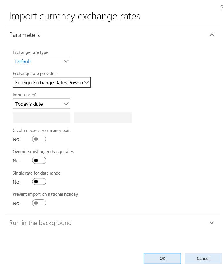 OANDA Exchange rates in Dynamics 365 for Financials and Operations ...