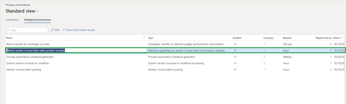 Vendor invoices – matching receipts to vendor invoice lines and Pre ...